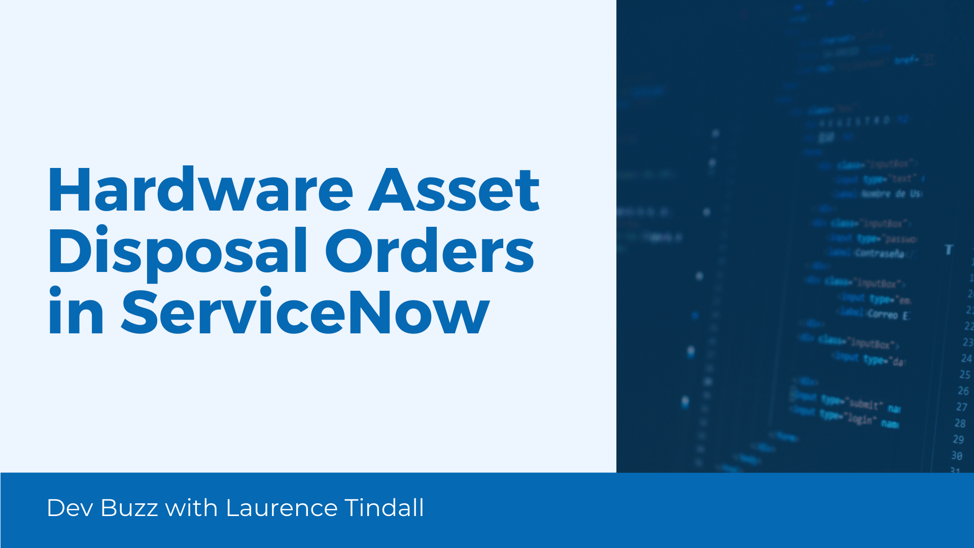 Hardware Asset Disposal Orders in ServiceNow