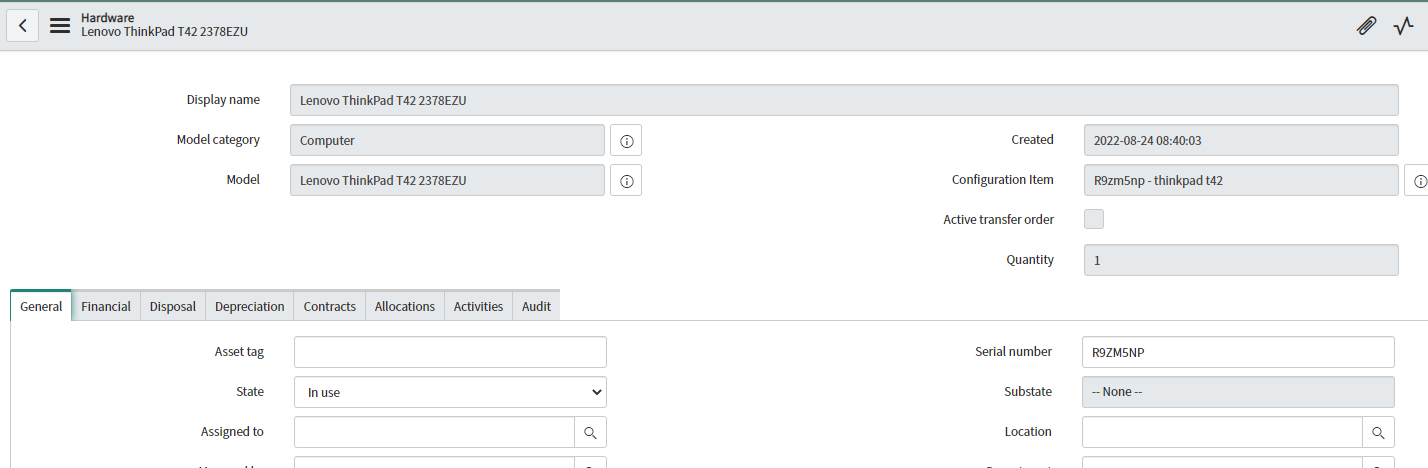 Lenovo Warranty Integration in ServiceNow