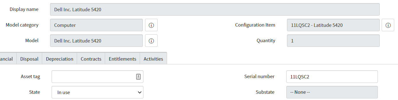 Dell Warranty Integration in ServiceNow